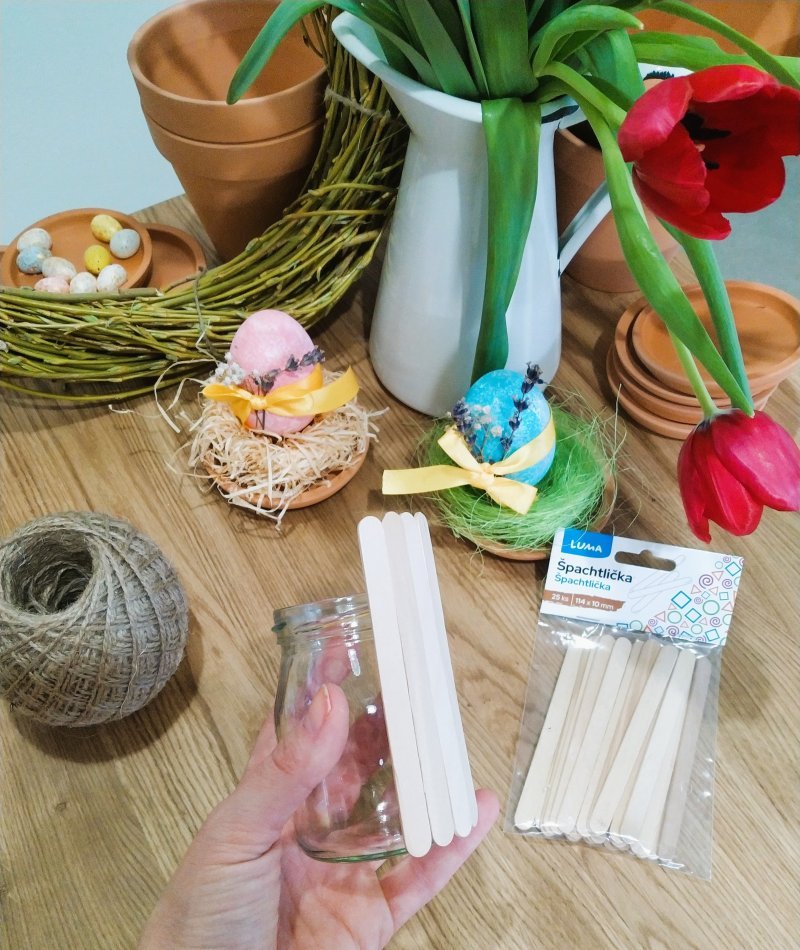 JARNÍ VÁZIČKA ZE ŠPACHTLIČEK | LUMA trading s.r.o.